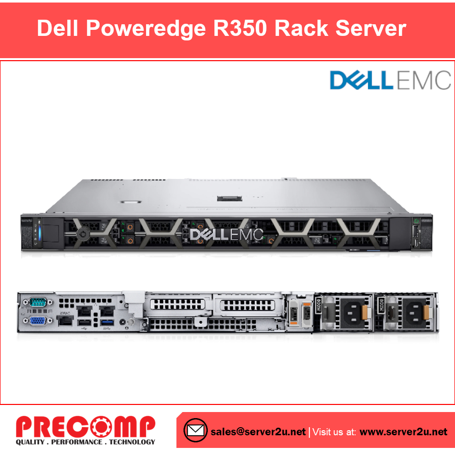 (PRE ORDER 2-3 WEEKS) Dell EMC PowerEdge R350 Rack Server (E-2388G.32GB ...