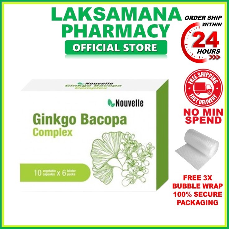 [EXP:05/2026] Nouvelle Ginkgo Bacopa Complex (10's x 6 blister packs ...