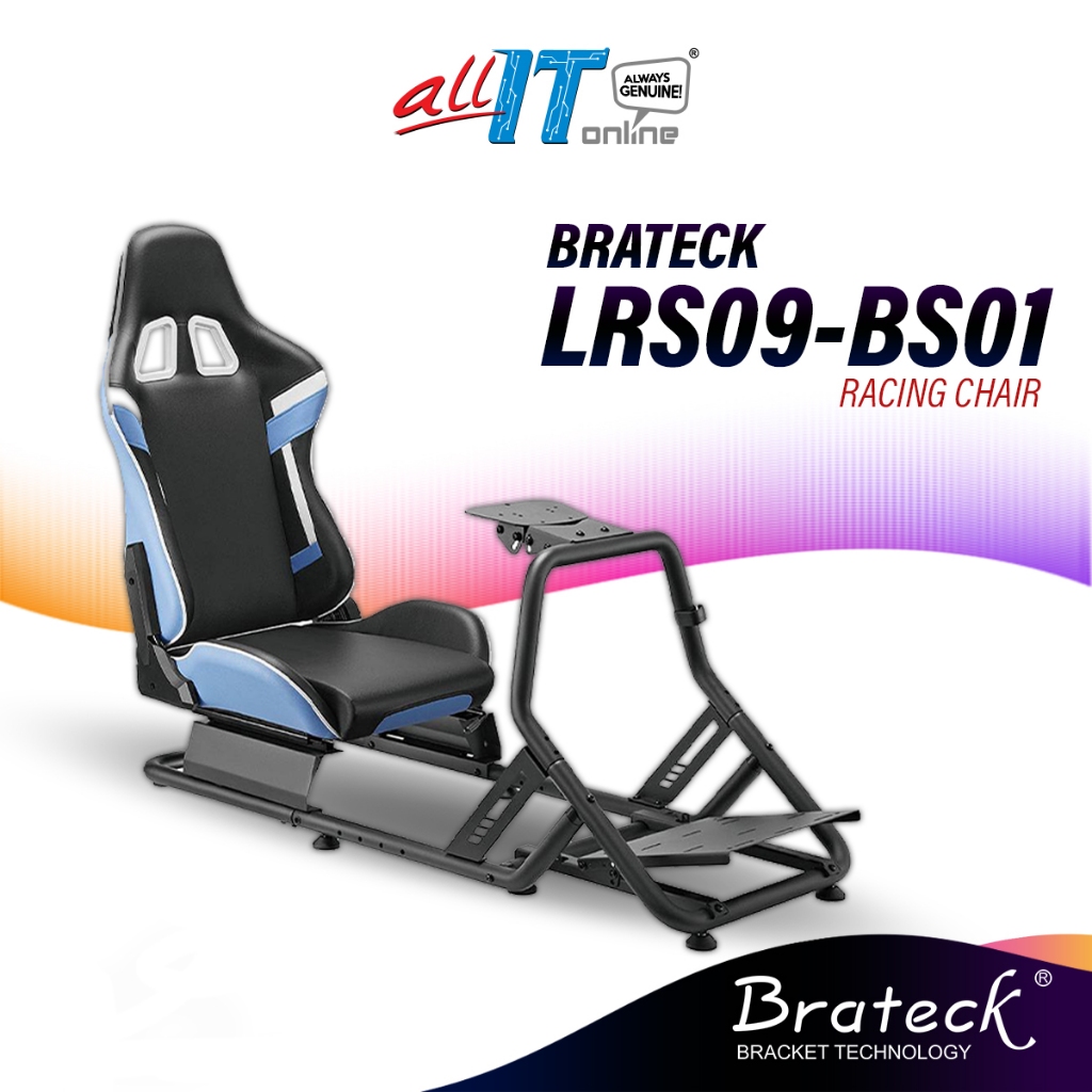 Brateck LRS09-BS01 Racing Simulator Gaming Cockpit with Steering Wheel ...