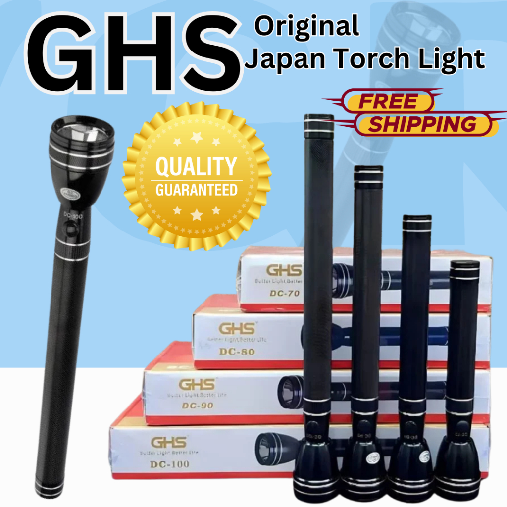 Ready Stock GHS Japan Original Torch Light Long Range Rechargeable ...