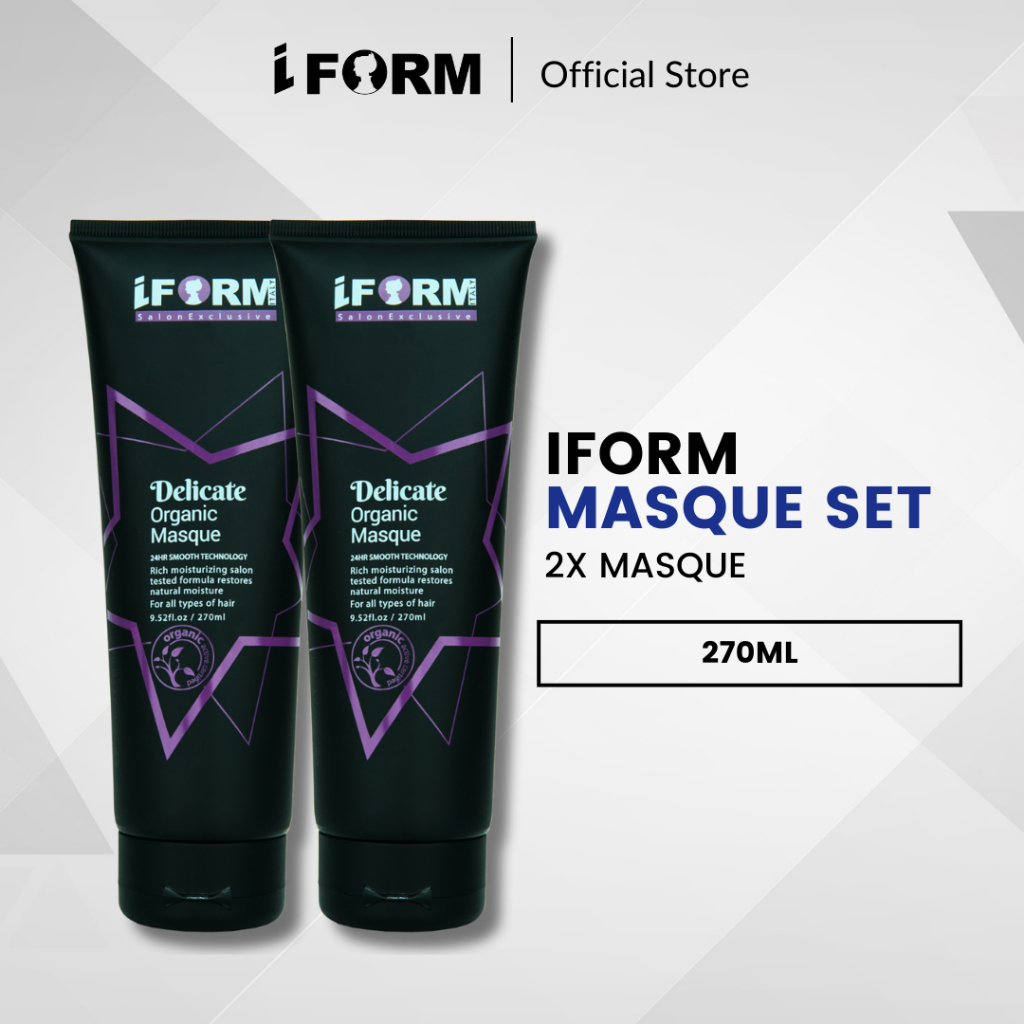 IFORM Delicate Organic Masque Hair Conditioner Duo Set (270ml) | Shopee Malaysia