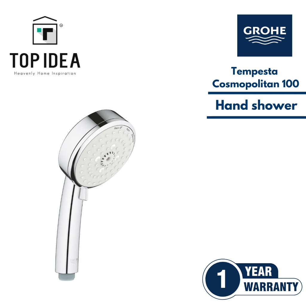 GROHE Tempesta Cosmopolitan 100 Hand Shower | 27572002 | Shopee Malaysia