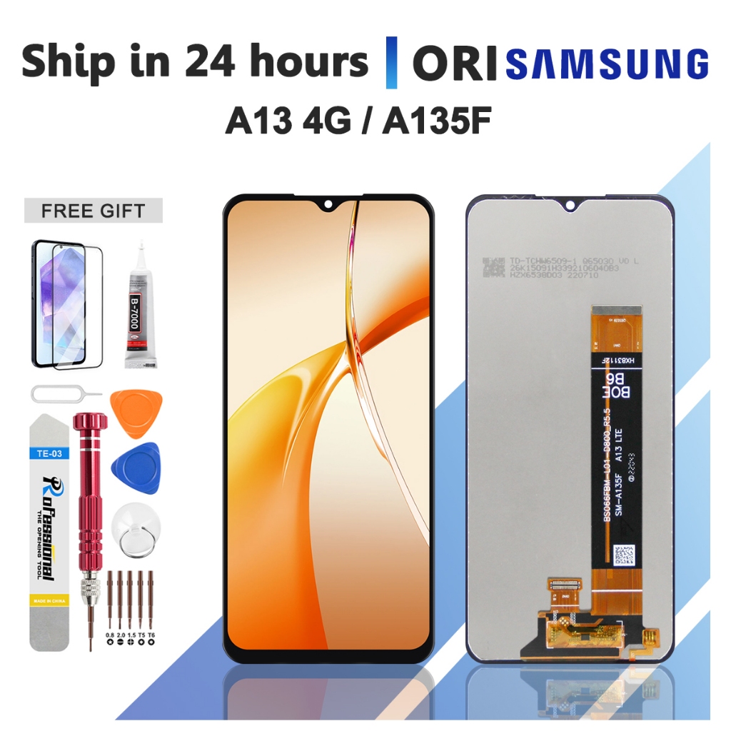 ORIGINAL LCD SAMSUNG A13 4G A135F, A135F/DS, A135M, A135U, A135U1 ...