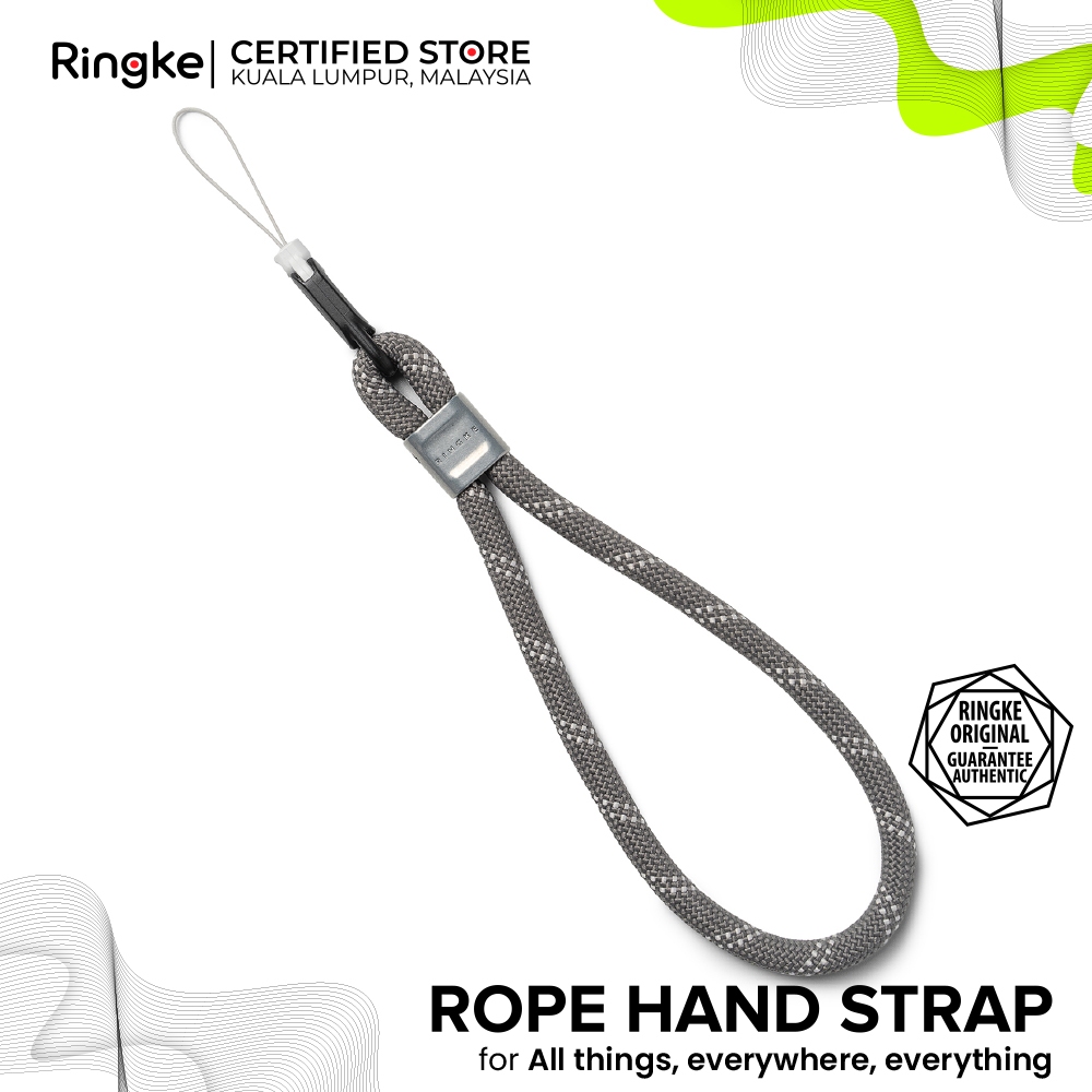RINGKE® ROPE HAND STRAP Solid Craftsmanship Cast Metal Embellishments ...