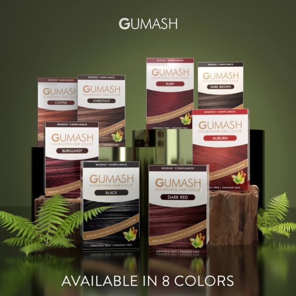 GUMASH Wudhu Compliant Hair Color Pewarna Rambut Halal with Cocoa ...