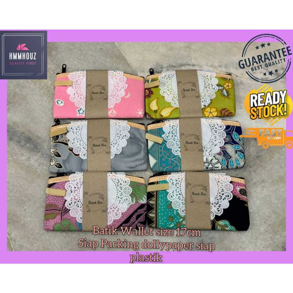 Doorgift batik Dompet kantung saiz 17cm dompet batik cenderahati ...