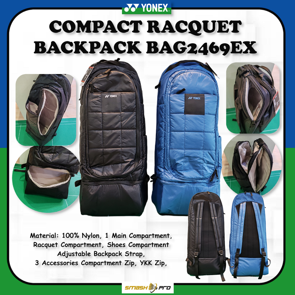 YONEX COMPACT RACQUET BACKPACK BAG2469EX | Shopee Malaysia