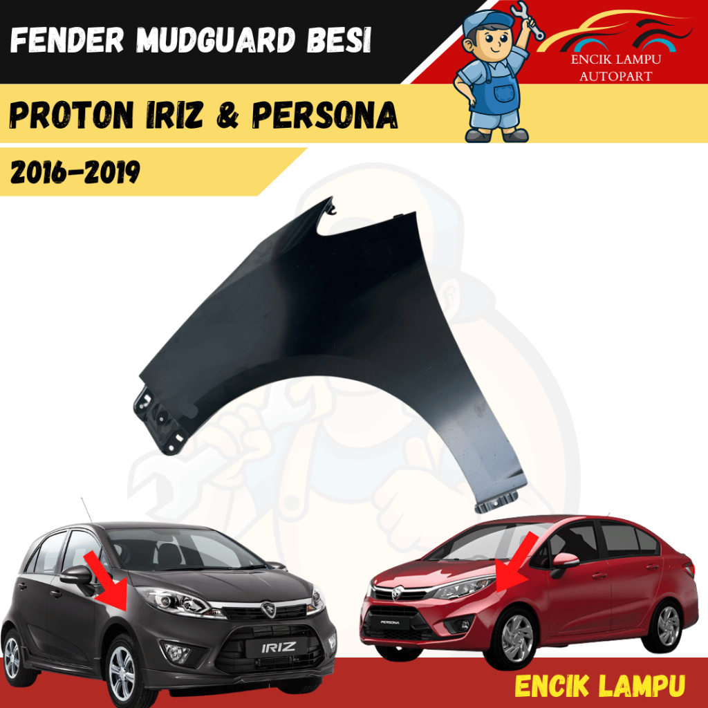 Front Fender Besi Proton Iriz 2014 Proton Persona Vvt 2016-2019 Fender ...