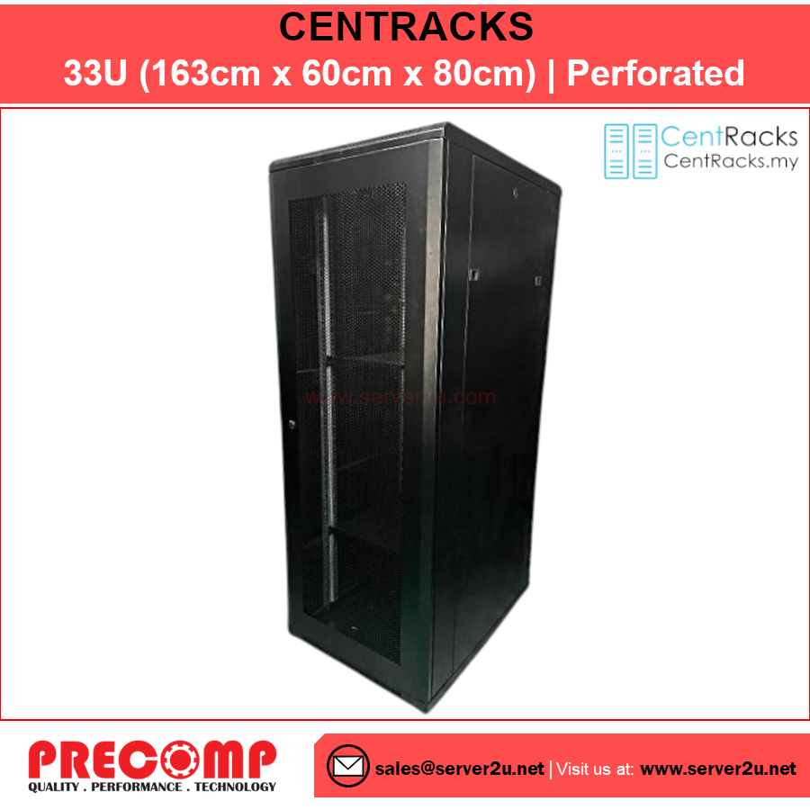 [FOC WITHIN KLANG VALLEY] CentRacks 33U (163cm x 60cm x 100cm) Floor ...