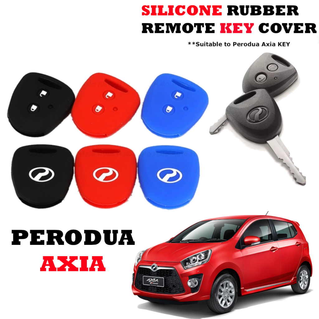 Perodua Axia 2014-2022 Car Alarm Key Remote Cover Case Casing Silicone ...
