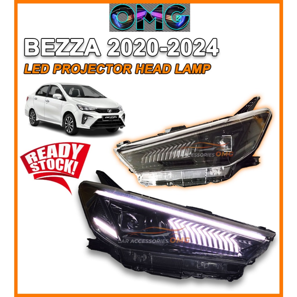 Perodua Bezza Vland 2020 - 2024 Led Projector Dynamic Headlamp With ...