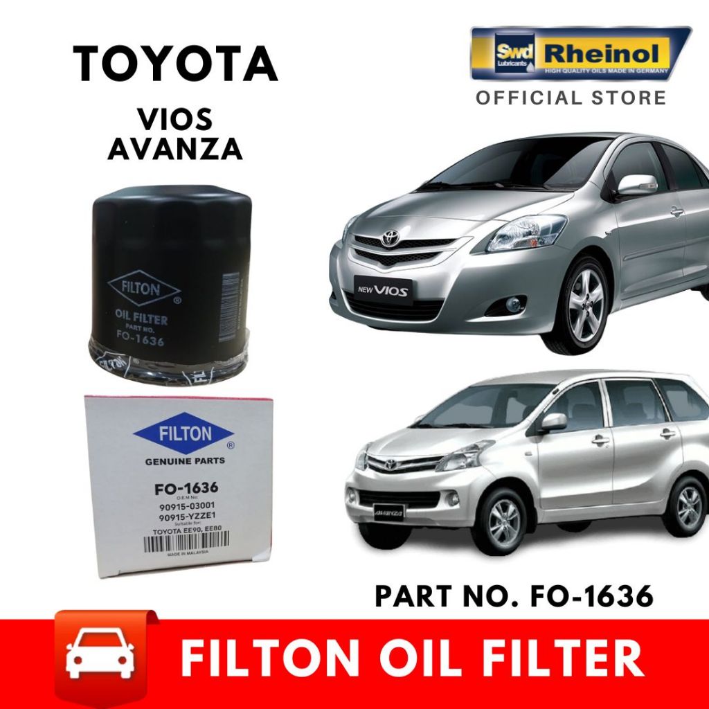 Filton Oil Filter for Toyota Vios/Wish/ Vellfire/ Alphard/ Caldina ...