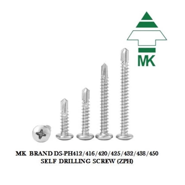 MK SELF DRILLING SCREW SDS SCREW TEBUK BUMBUNG BESI SCREW EKOR UDANG 3/ ...