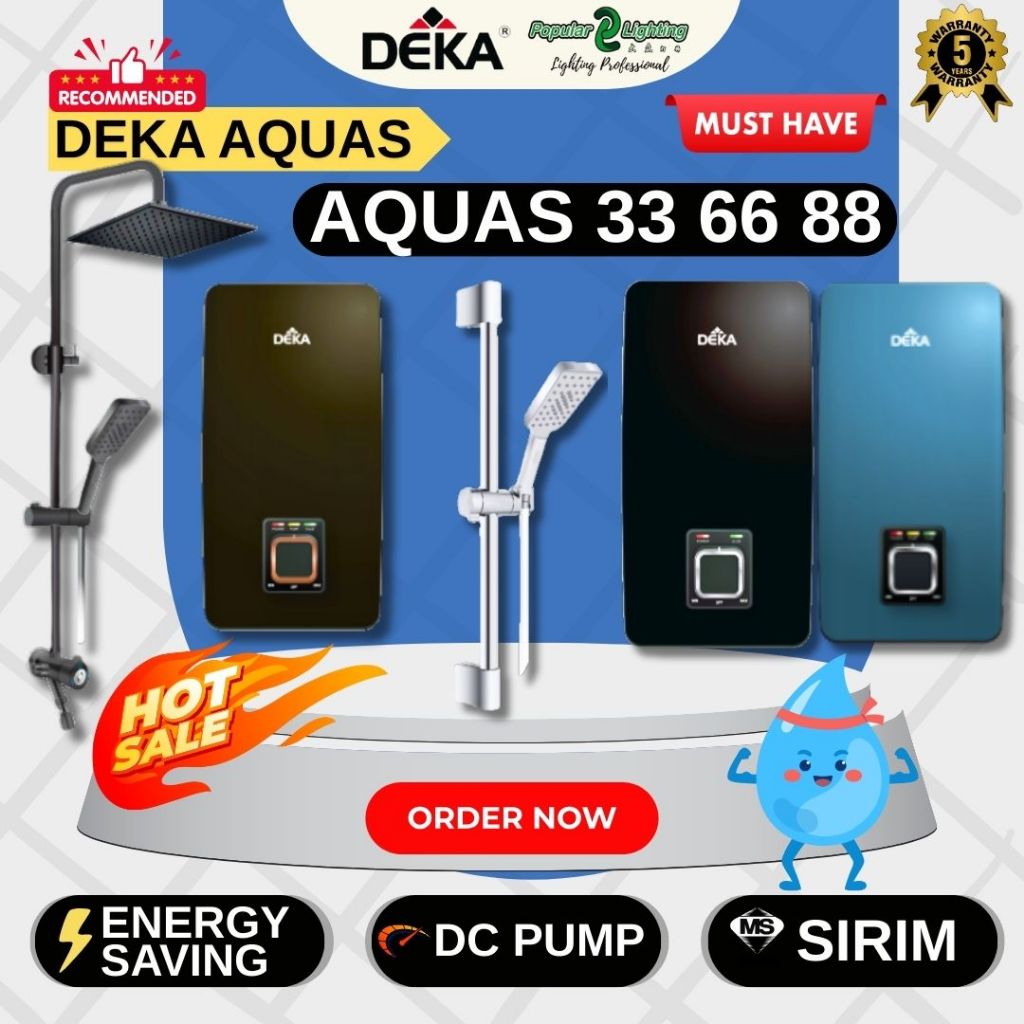 Deka AQUAS 88 AQUAS 66 TRS DC Booster Inverter Pump with Rainshower ...