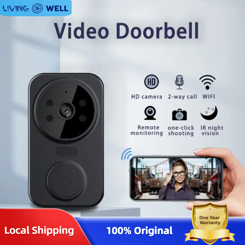 門鈴 Door Bell Wireless Doorbell With Camera Wifi HD Video Waterproof ...