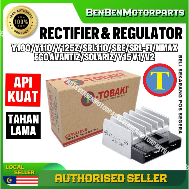 TOBAKI RECTIFIER REGULATOR KATAU KATAB FOR Y100 Y110 Y125Z SRL110 SRE ...