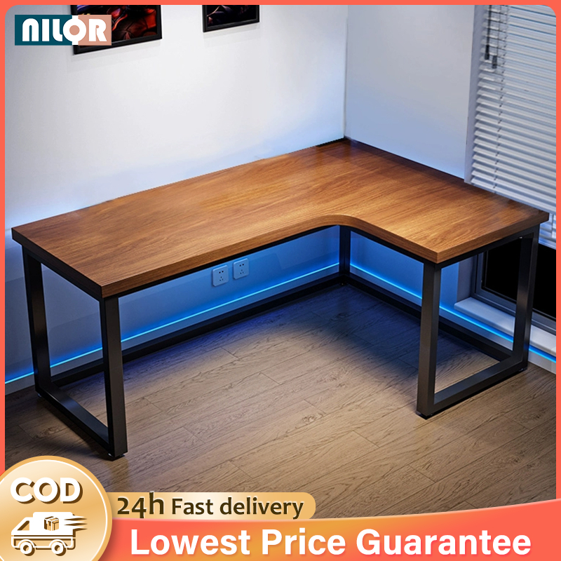 NR L-shaped Desk Corner Computer Table Simple Household Bedroom Study ...
