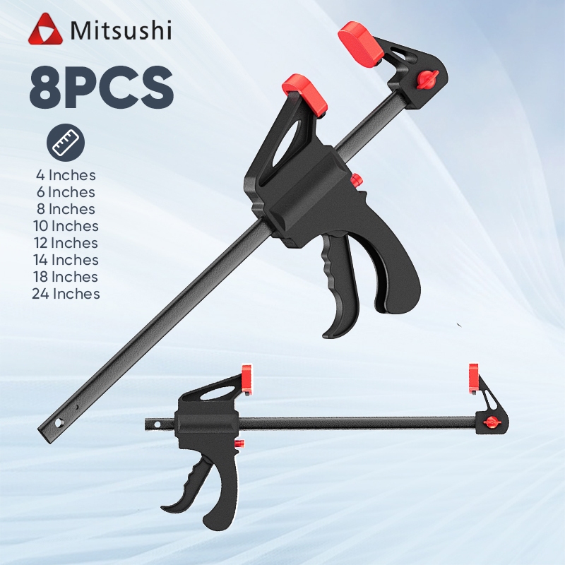 Mitsushi Quick Release Clamp F Ratchet Bar Clamp Pengepit Kayu Mini 6 ...