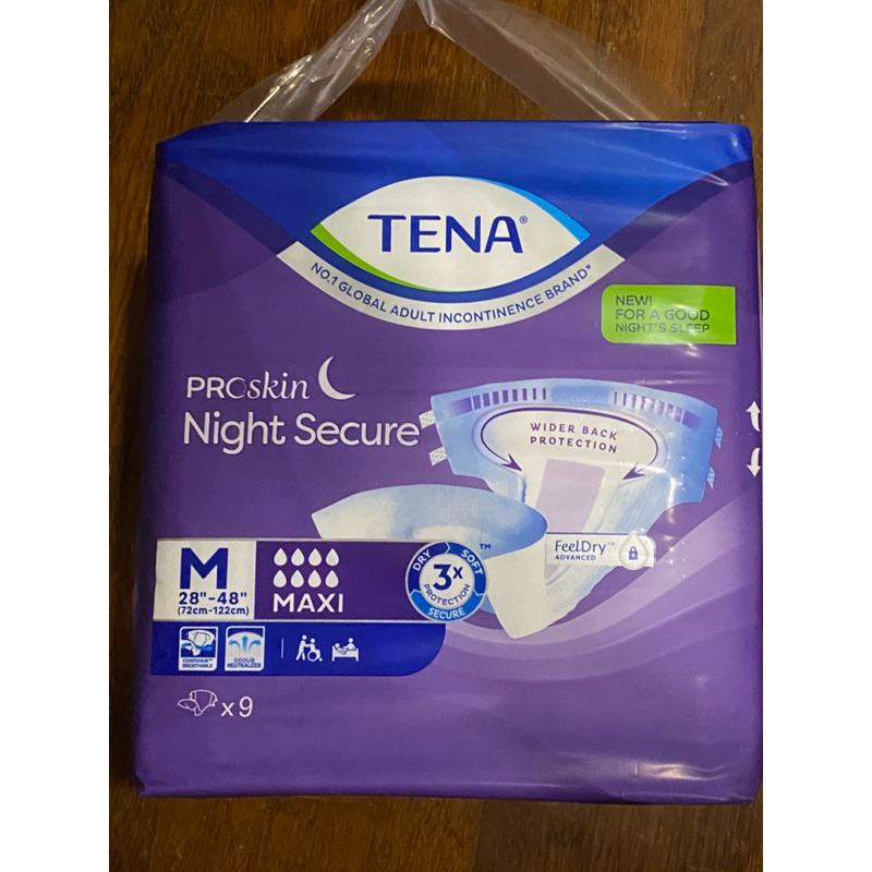 TENA PROskin Night Secure Adult Diaper M9's Tape | Shopee Malaysia
