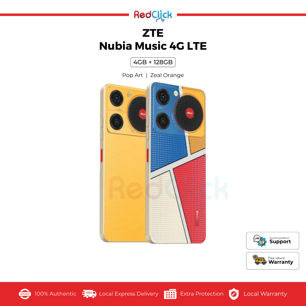 (HOT) ZTE Nubia Music 4G LTE/Z2353 (4GB+128GB) ZTE Malaysia Set ...