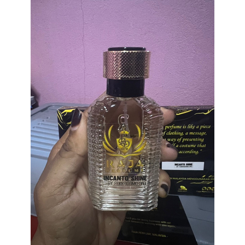R AJA PERFUME 35ML SEBOTOL INCANTO SHINE GRED PREMIUM ( KETAHANAN BAU ...