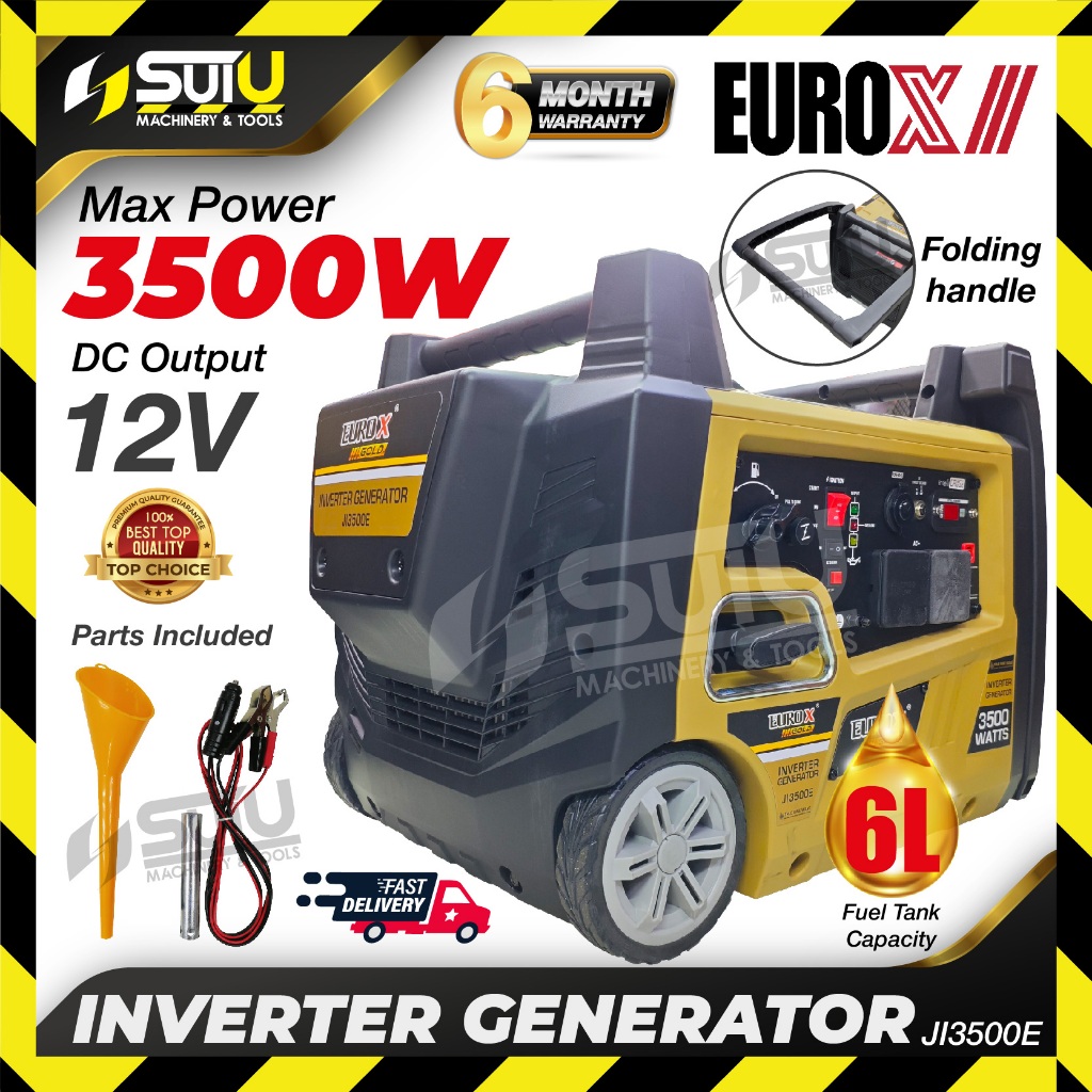 EUROX JI3500E Inverter Petrol Generator / Penjana 3500W (Recoil + Electric Start) | Shopee Malaysia