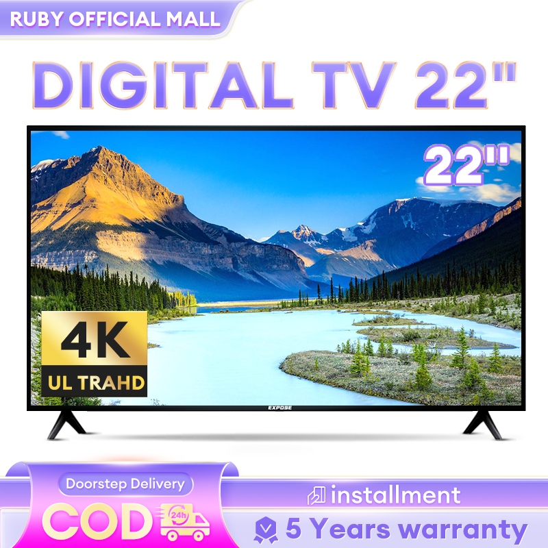 Digital TV Android TV 22 Inch Netflix TV Murah 4K LED WIFI UHD YouTube ...