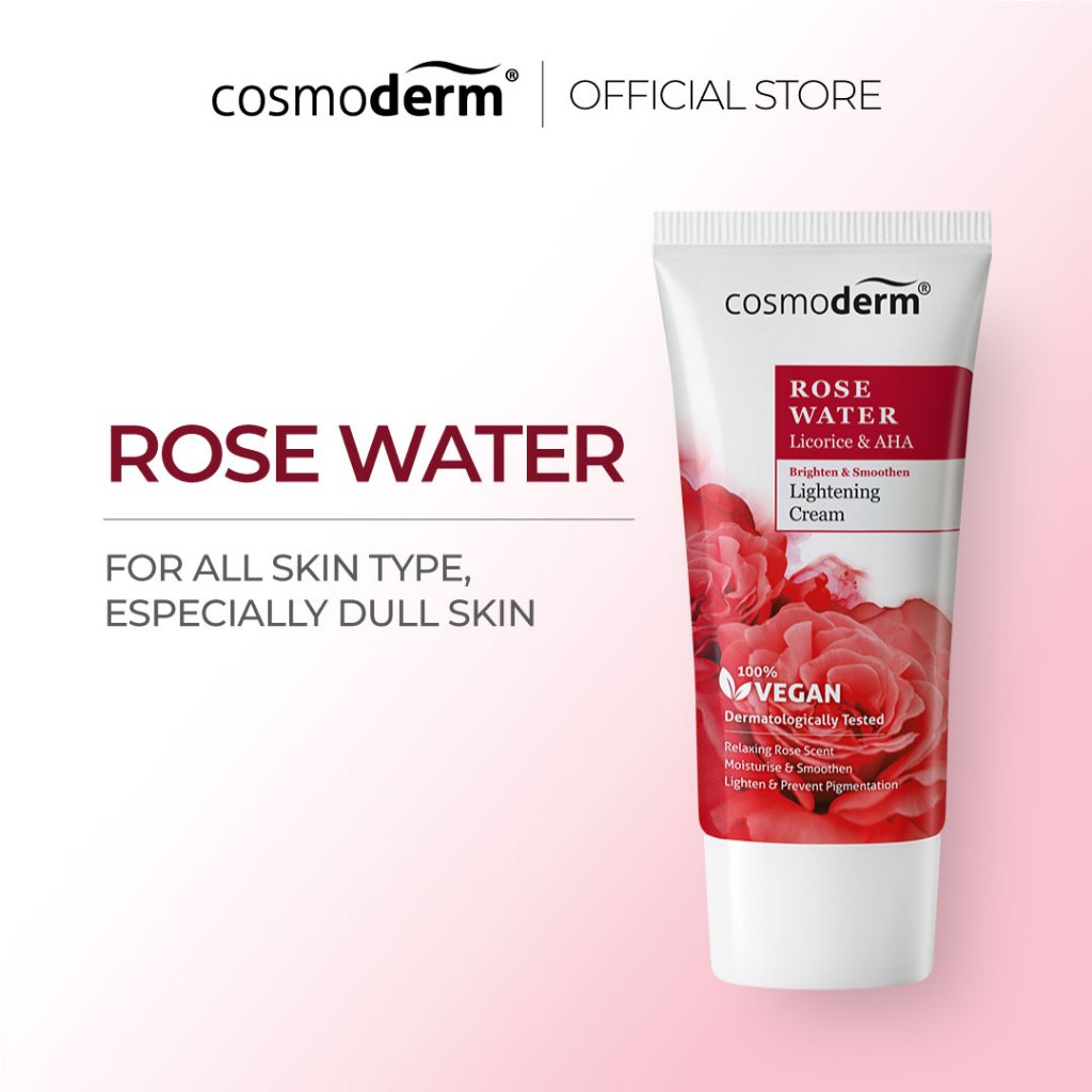Cosmoderm Rose Water Lightening Cream (50ml) | Shopee Malaysia