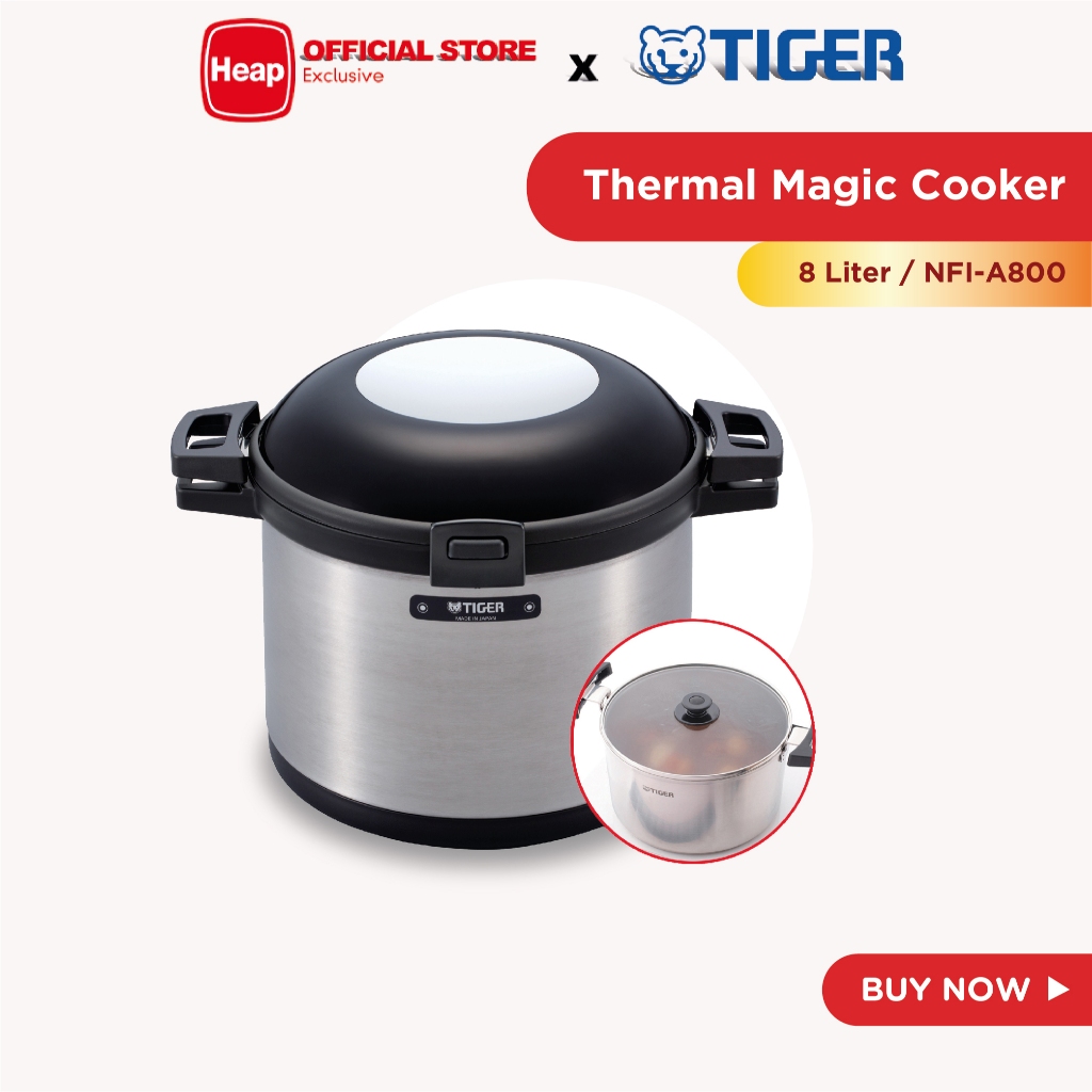 Tiger Brand Japan Vacuum Thermal Cooker Pot Magic Cooker - (8 Liter ...