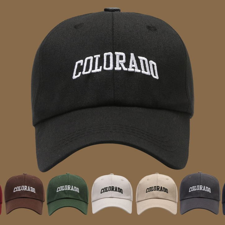 Topi Korean Cap New Style Korean Version Simple COLORADO Cap Fashion ...