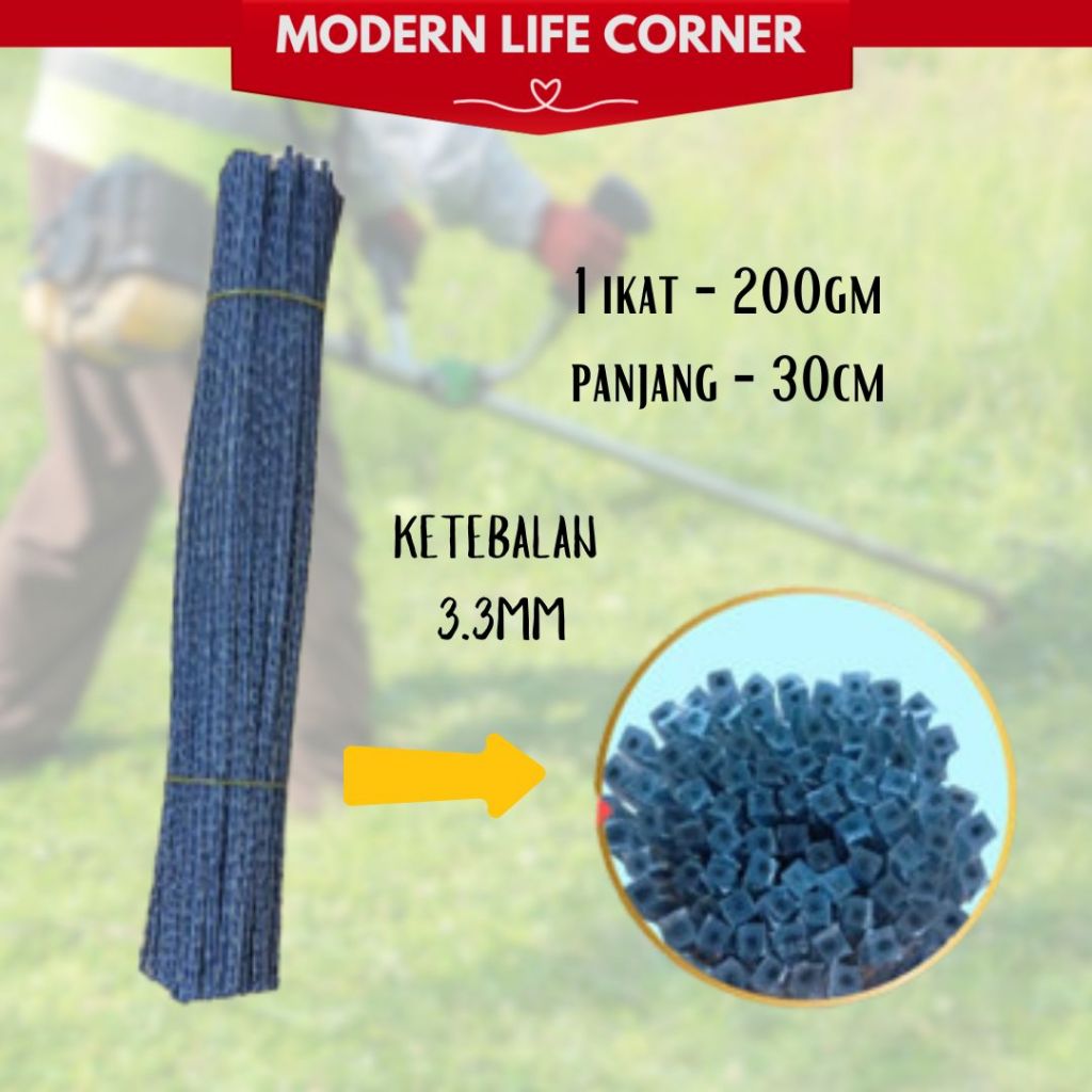 Tali Mesin Rumput Dawai 3.0mm/3.3mm/Heavy Duty/Heavy duty nylon cutter ...