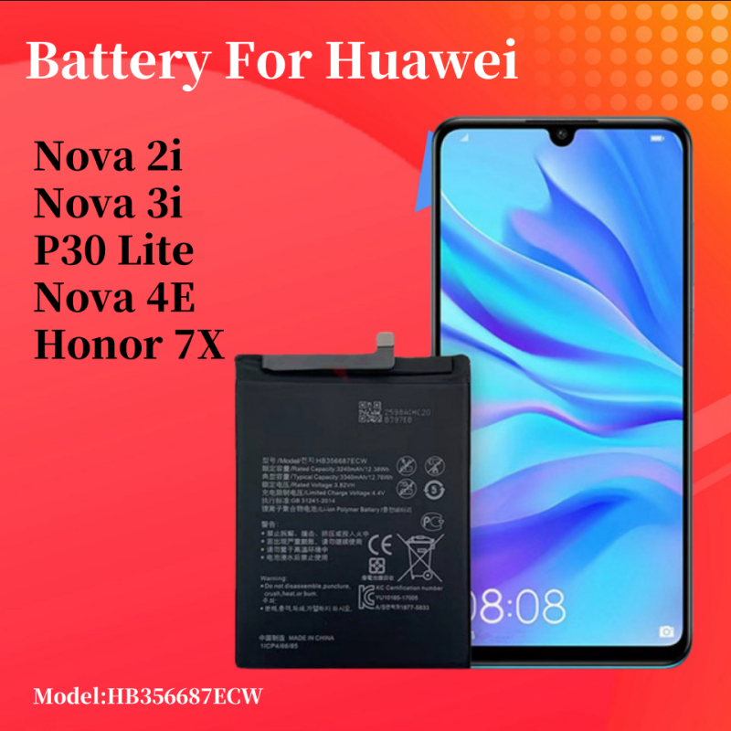 Battery For Nova 2i / Nova 3i / P30 Lite / Nova 4E / Honor 7X Bateri ...