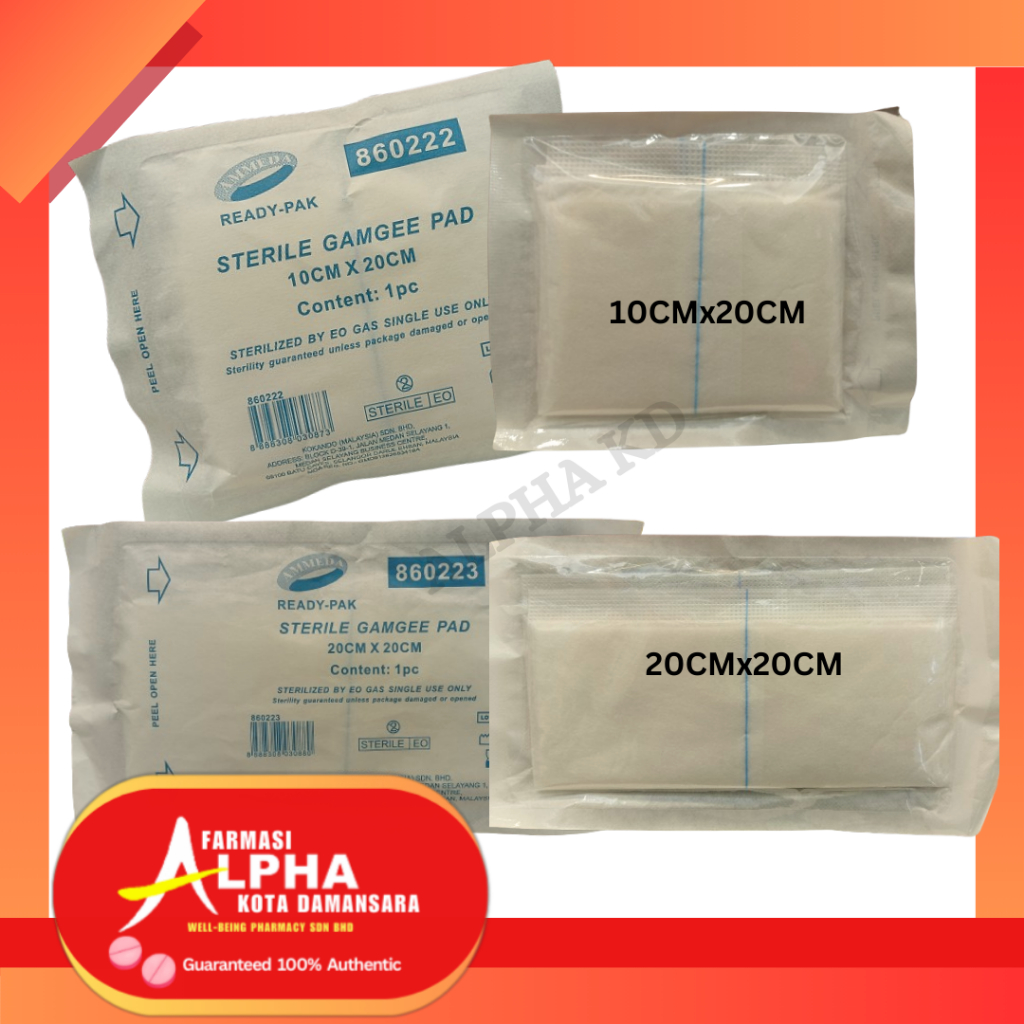 Ammeda Sterile Gamgee Pad 1's - 10CM X 20CM / 20CM X 20CM | Shopee Malaysia