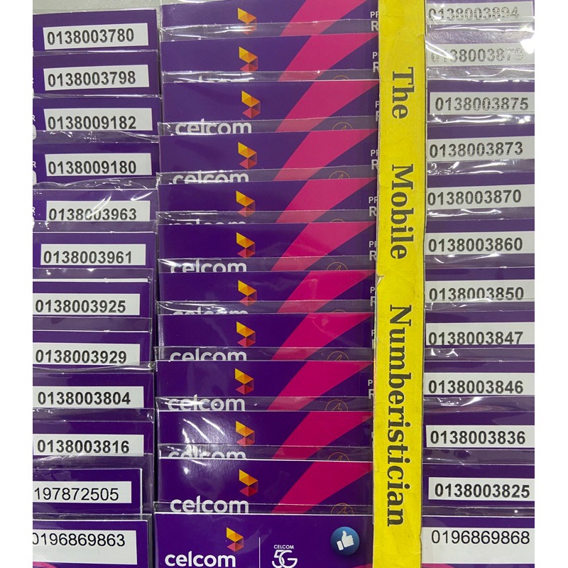 Nombor Cantik Celcom Xpax Prepaid ViP Special Number Simcard 013 019 | Shopee Malaysia