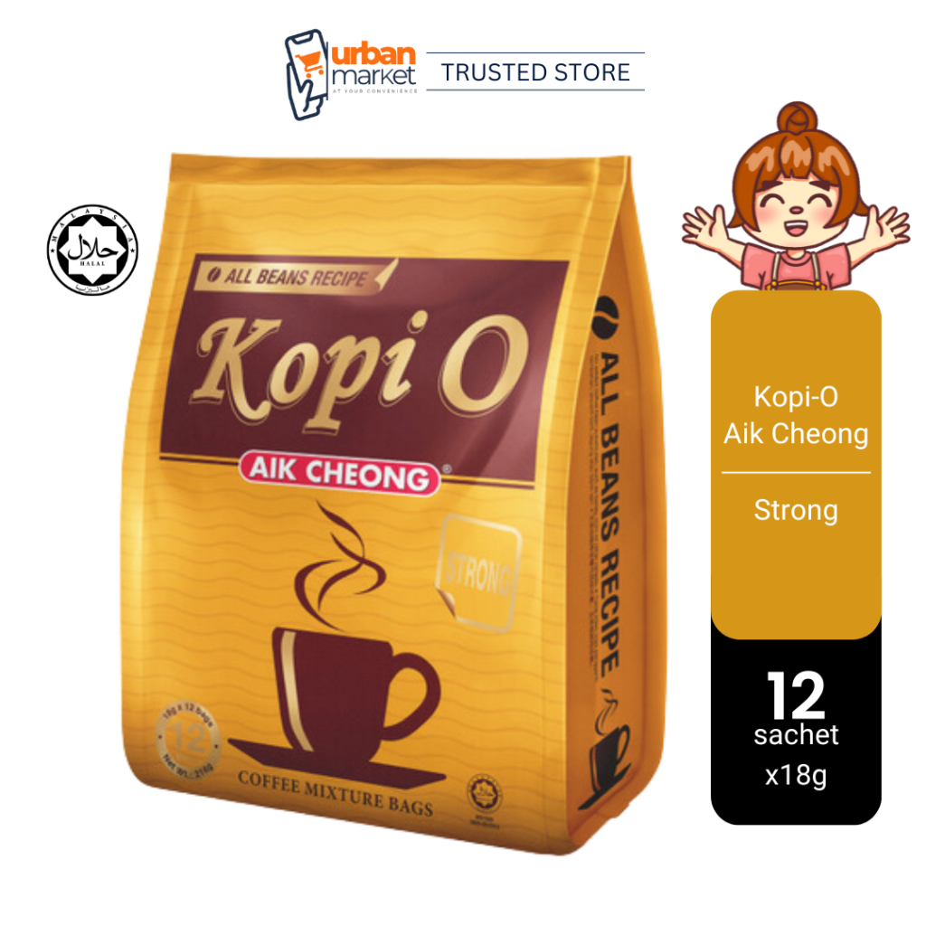 Kopi-O Aik Cheong Strong, 12s x 18g | Shopee Malaysia