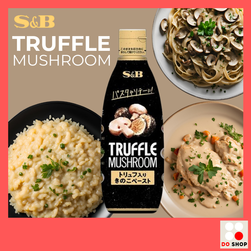S&B Truffle infused mushroom paste Bottle Tube 280g for pasta sauce ...