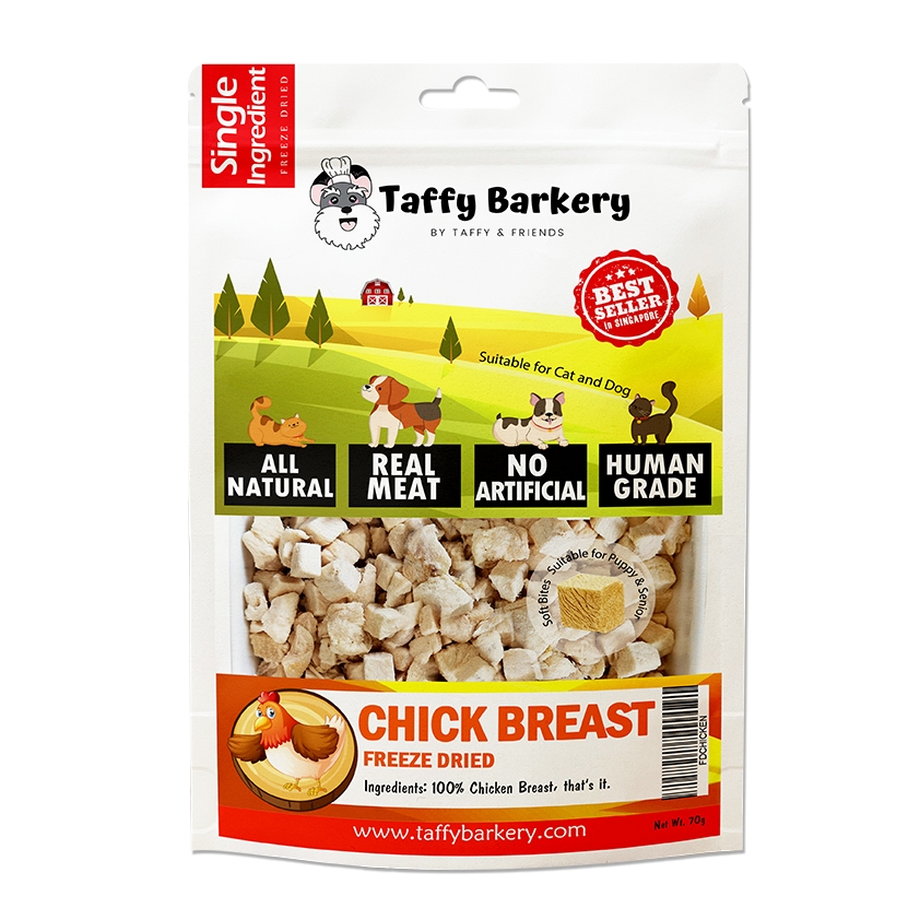 𝐂𝐇𝐈𝐂𝐊𝐄𝐍 𝐁𝐑𝐄𝐀𝐒𝐓 Taffy Barkery FD Single Ingredient Premium Fresh from ...