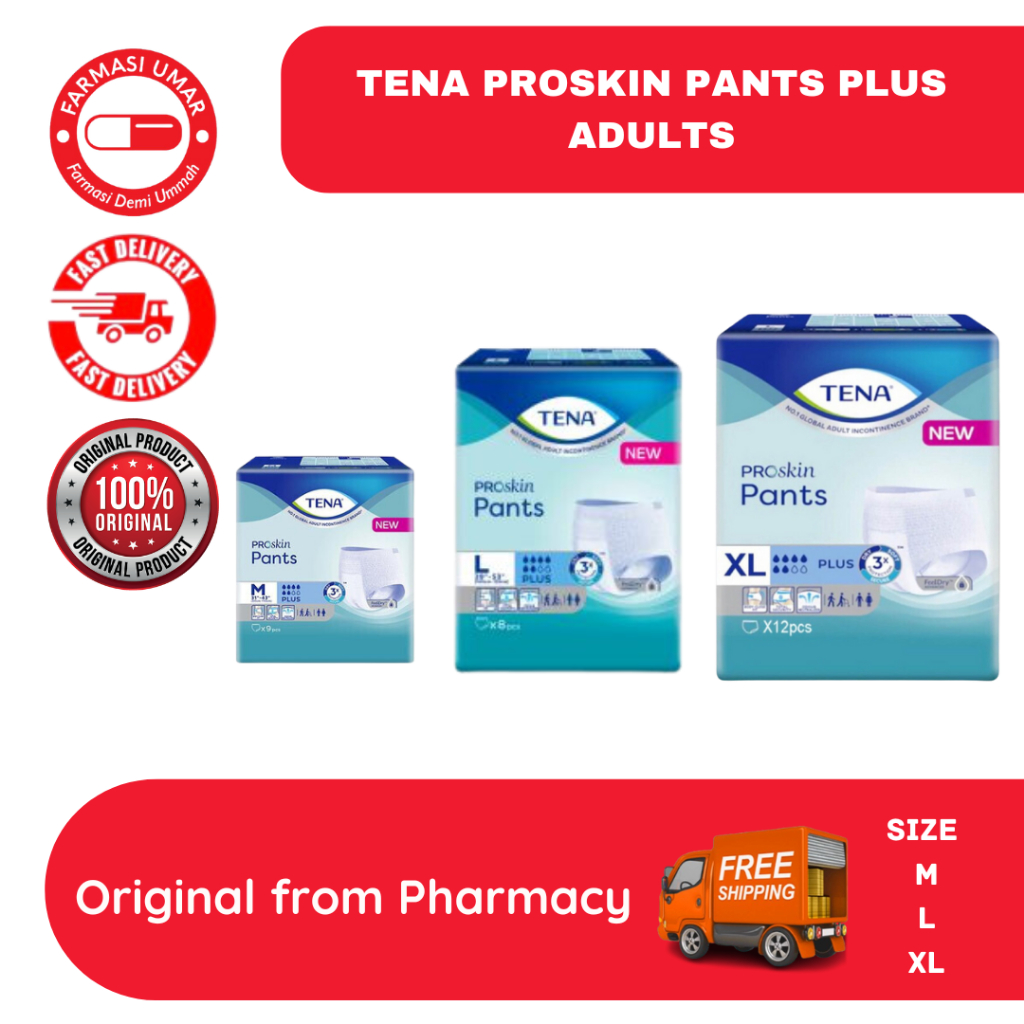 Tena Proskin Pants Plus Adult Diaper (Size M/L/XL) | Shopee Malaysia
