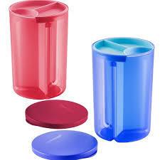 Tupperware Trio Storer 1.5L Divided Canister Bekas Yang ada compartment ...