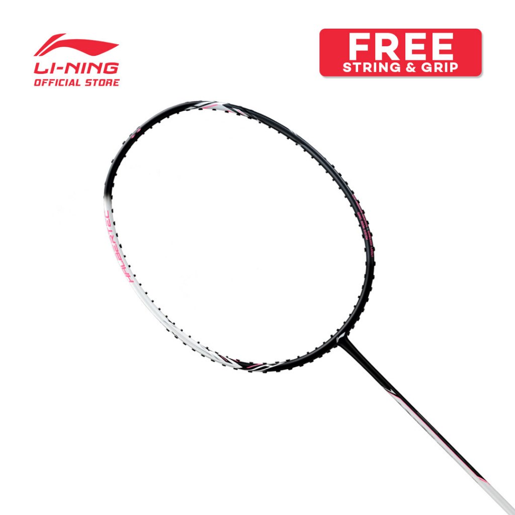 LI-NING HALBERTEC 2000 BADMINTON RACQUET (4U) - WHITE/BLACK - AYPT377-4 ...