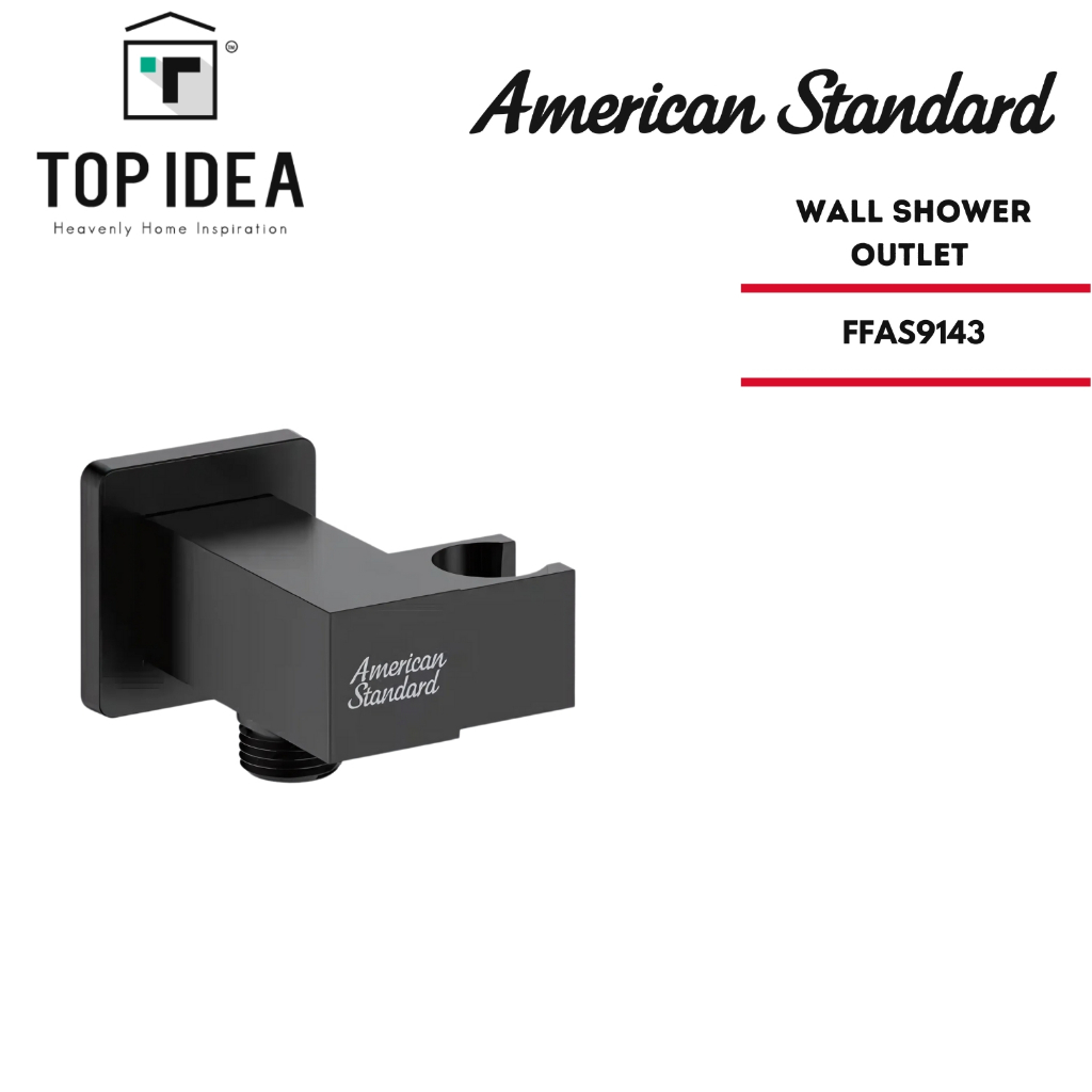 American Standard Square Wall Shower Outlet With Holder (G1/2") Wall ...