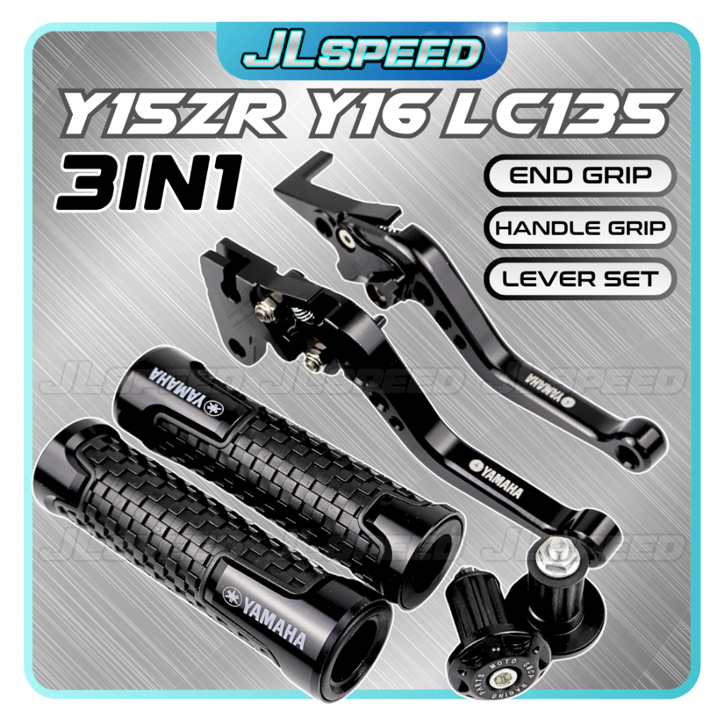 Cnc Alloy Brake & Clutch Lever Handle Grip End Grip Throttle LC135 V1-V7 Y15 Y15ZR Y16 125ZR ...