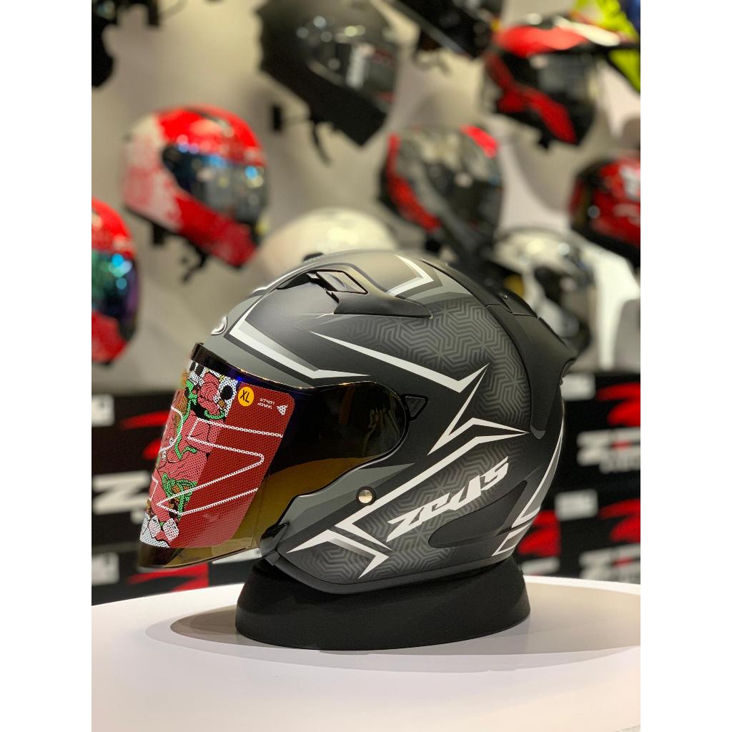 ZEUS ZS-627 OPENFACE HELMET "COMES WITH RAINBOW VISOR" 6 VARIATION ...