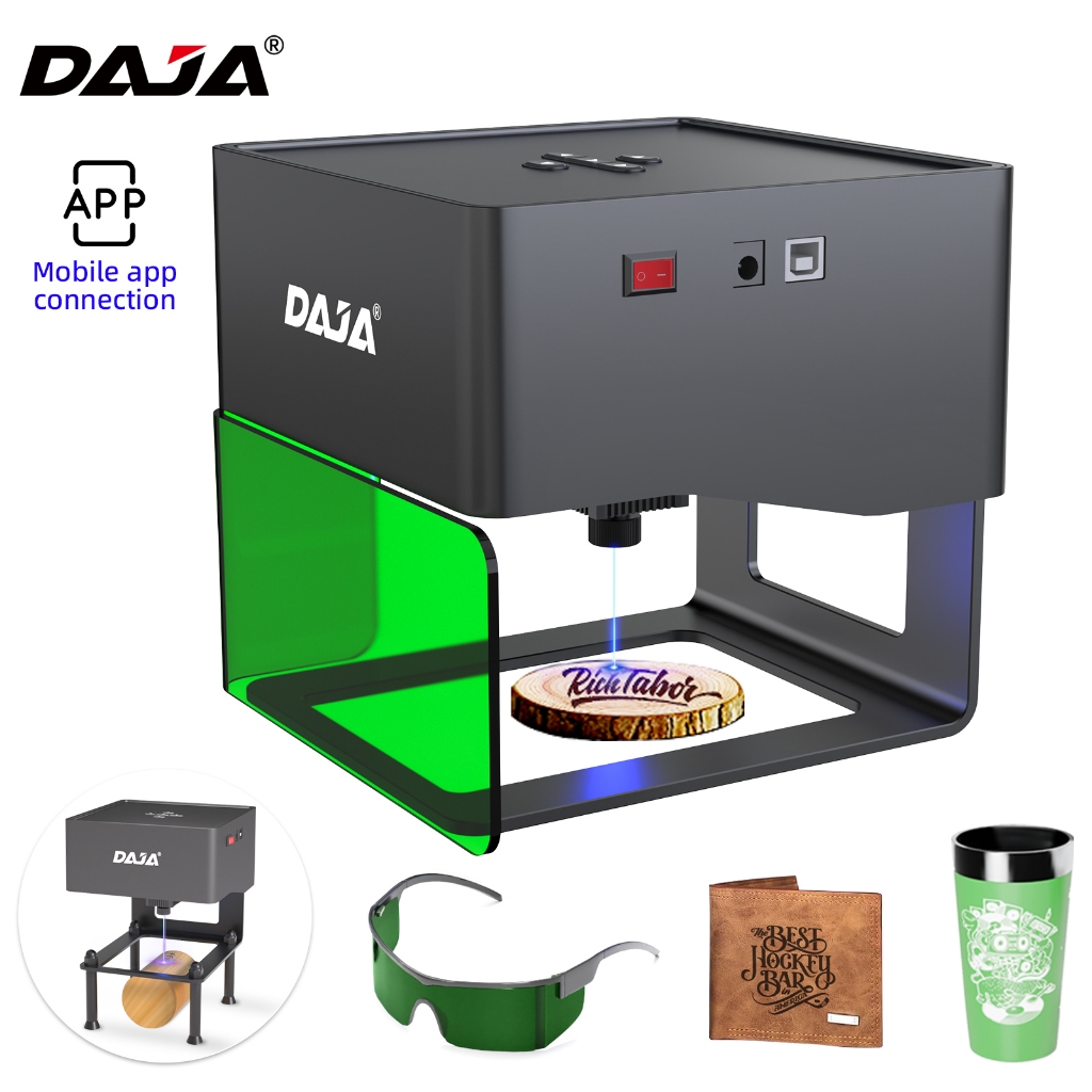 DAJA DJ6 Engraving Machine Cutting Laser Printer Machine Automatic Engraver Leather Kraft Paper ...