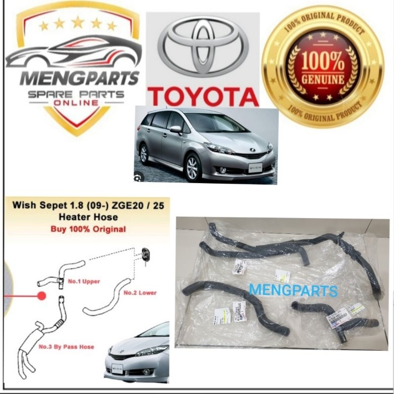 ORIGINAL TOYOTA WISH SEPET ZGE20 ZGE25 1.8 ONLY 2009Y UP HEATER WATER ...