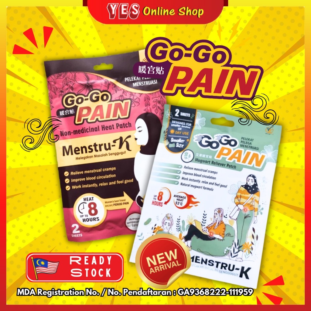 🔥 GO GO PAIN - PELEKAT PELEGA MENSTRUASI WANITA | Shopee Malaysia