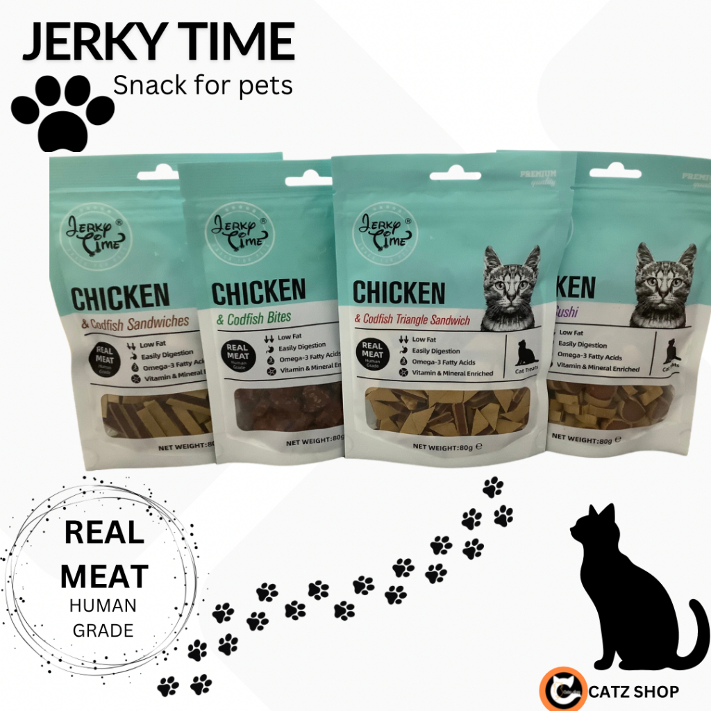 JERKY TIME CAT TREATS (REAL MEAT) | Shopee Malaysia