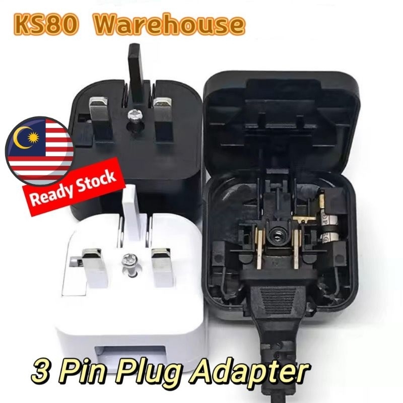China 2 Pin Press to Change UK 3 Pin Plug Adapter Converter | Shopee ...