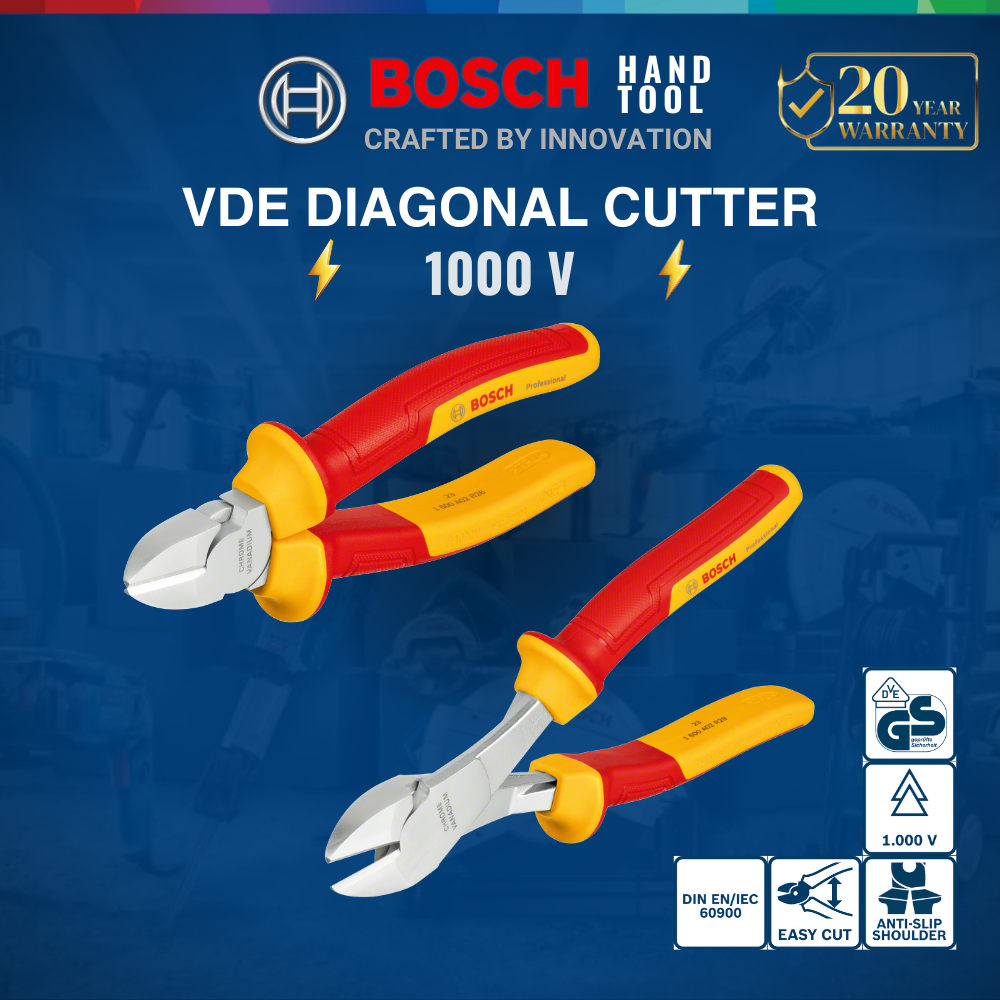 Bosch Exclusive VDE Diagonal Cutter & High Leverage Cutter [20 Years ...