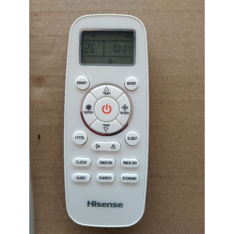 HISENSE AIRCOND REMOTE CONTROL ORIGINAL | Shopee Malaysia